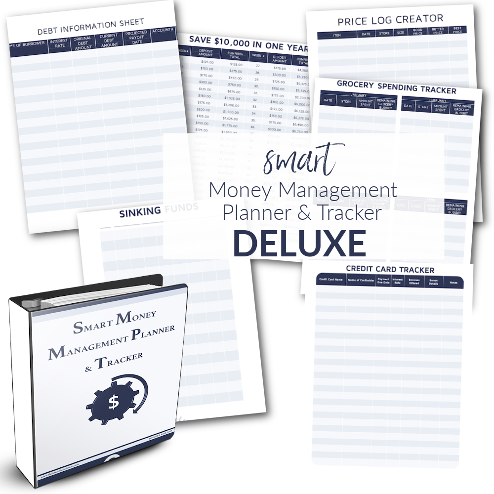Smart Money Management Planner & Tracker Deluxe – The Intentional Mom Shop
