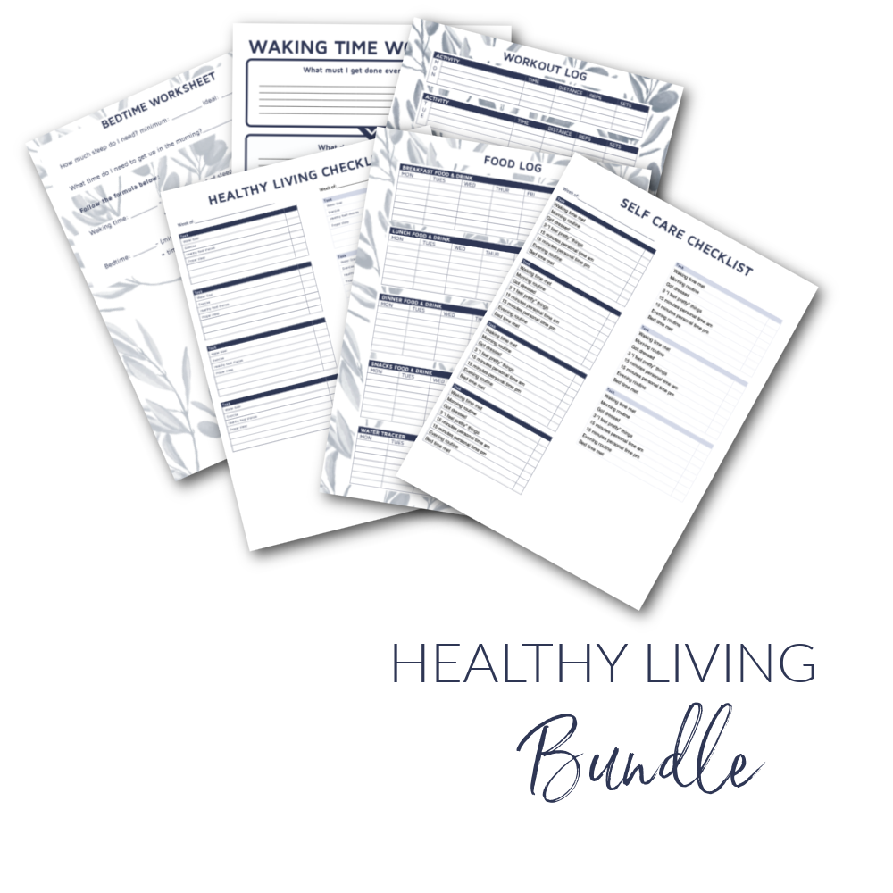 Healthy Living Checklists Bundle – The Intentional Mom Shop