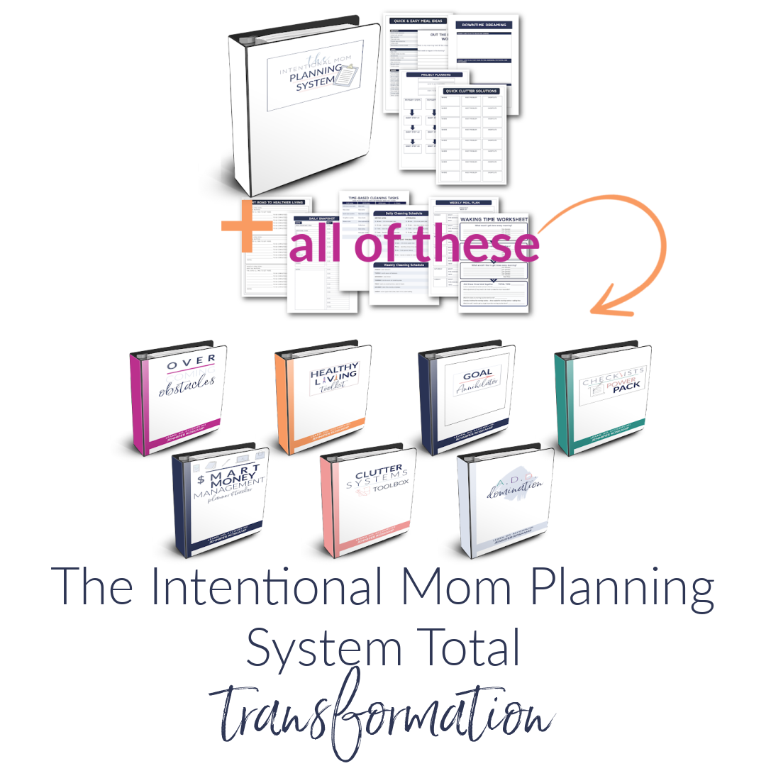 The Intentional Mom Planning System Total Transformation – The Intentional Mom Shop